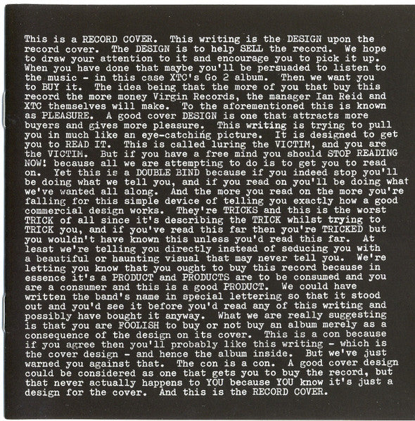 XTC – Go 2 CD, Album, Réédition – Freeson Rock